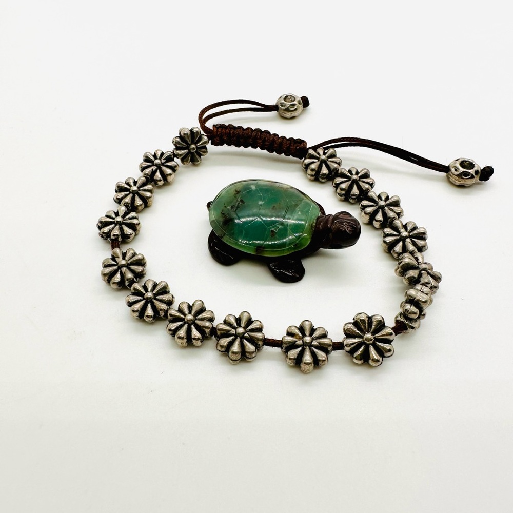 Tiny Green Stone Turtle Figurine - Gem